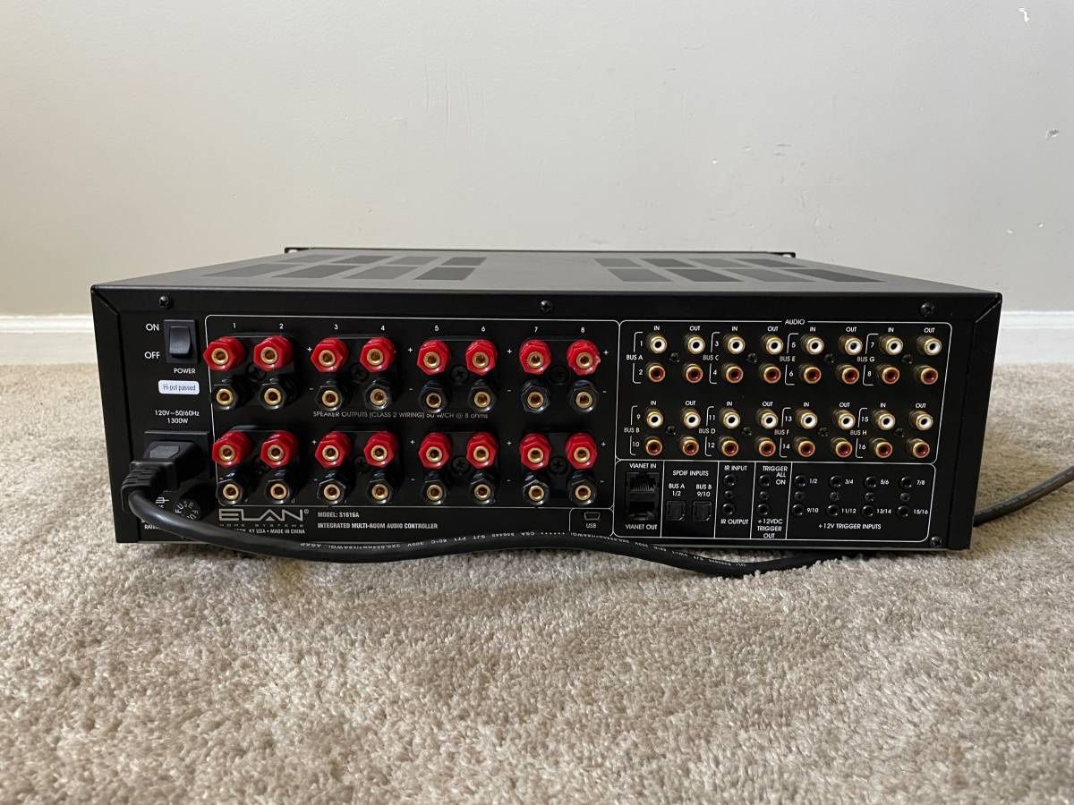 ELAN S1616A 16 Channel Multi Room Home Stereo Integrated Amplifier for Sale in Mount Prospect ...