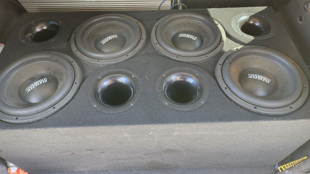 Four 10 Inch Sundown SA V3 Custom Box With 3800 Watt Amp for Sale in ...