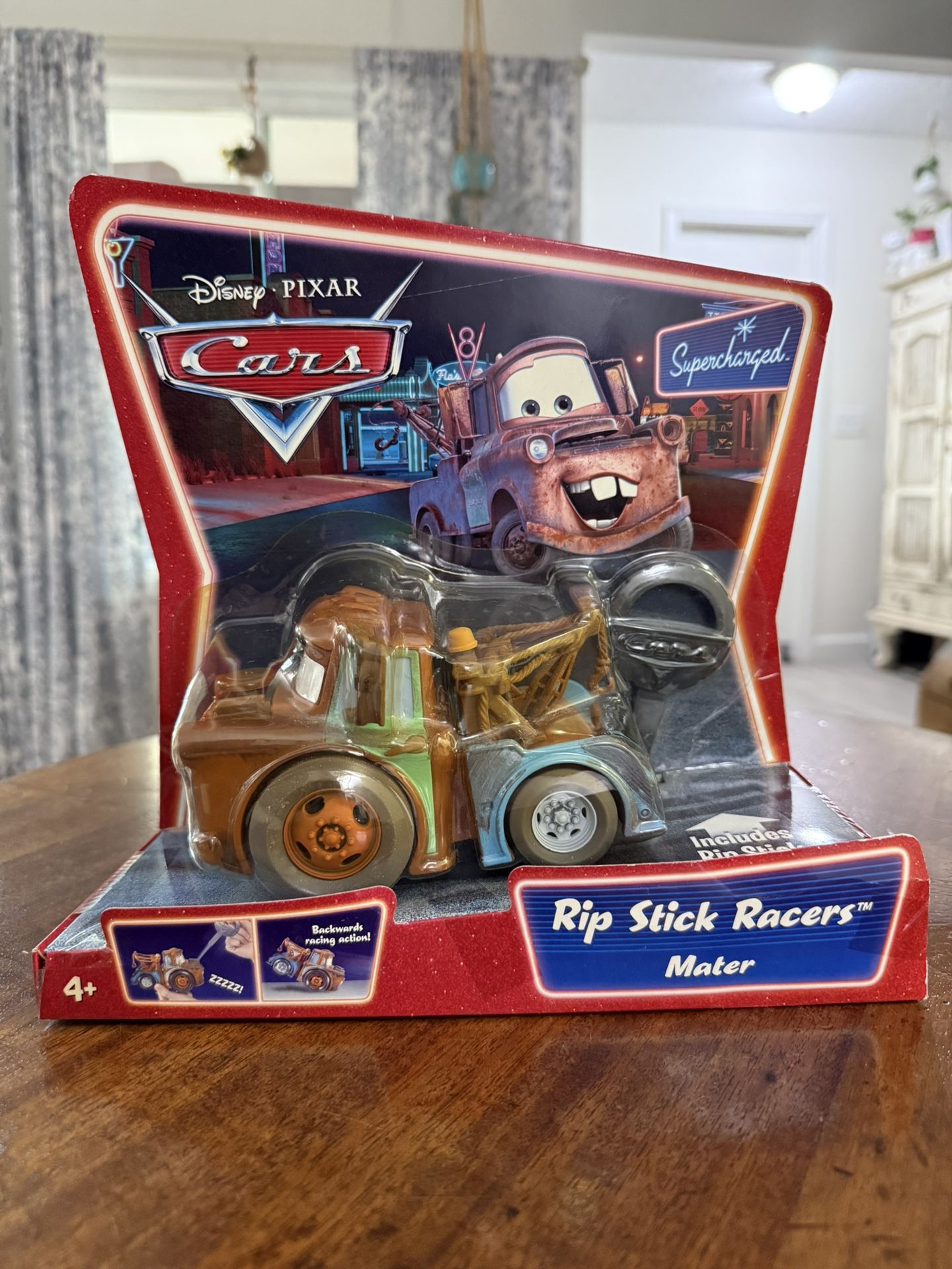 NIB 2006 MATER DISNEY PIXAR CARS RIP STICK RACERS MATER TOY CAR TRUCK ...
