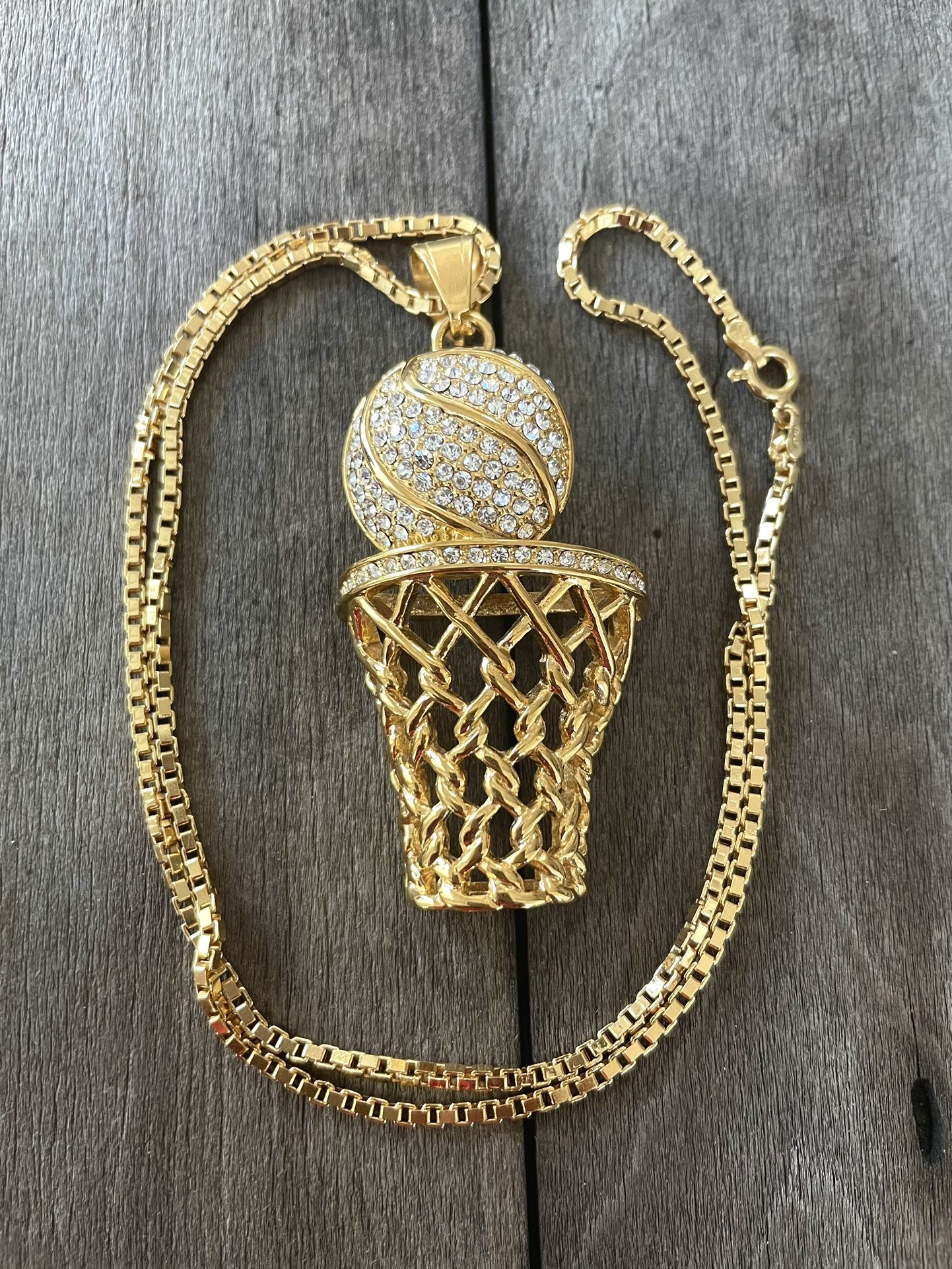 Basketball Hoop W Diamond Basketball Necklace for Sale in Phoenix, AZ ...