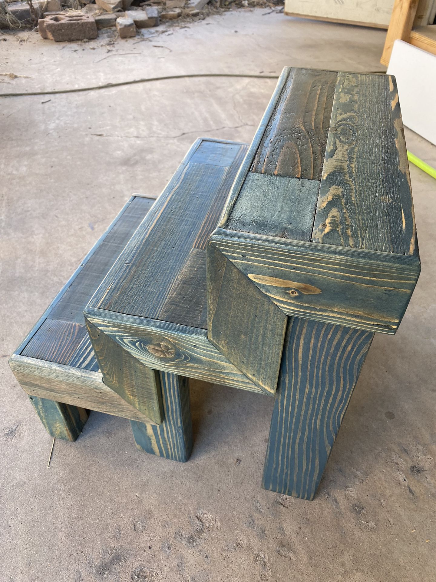 *Custom Built Pallet Wood* Small “pet/child/adult” Step Stool Stairs ...