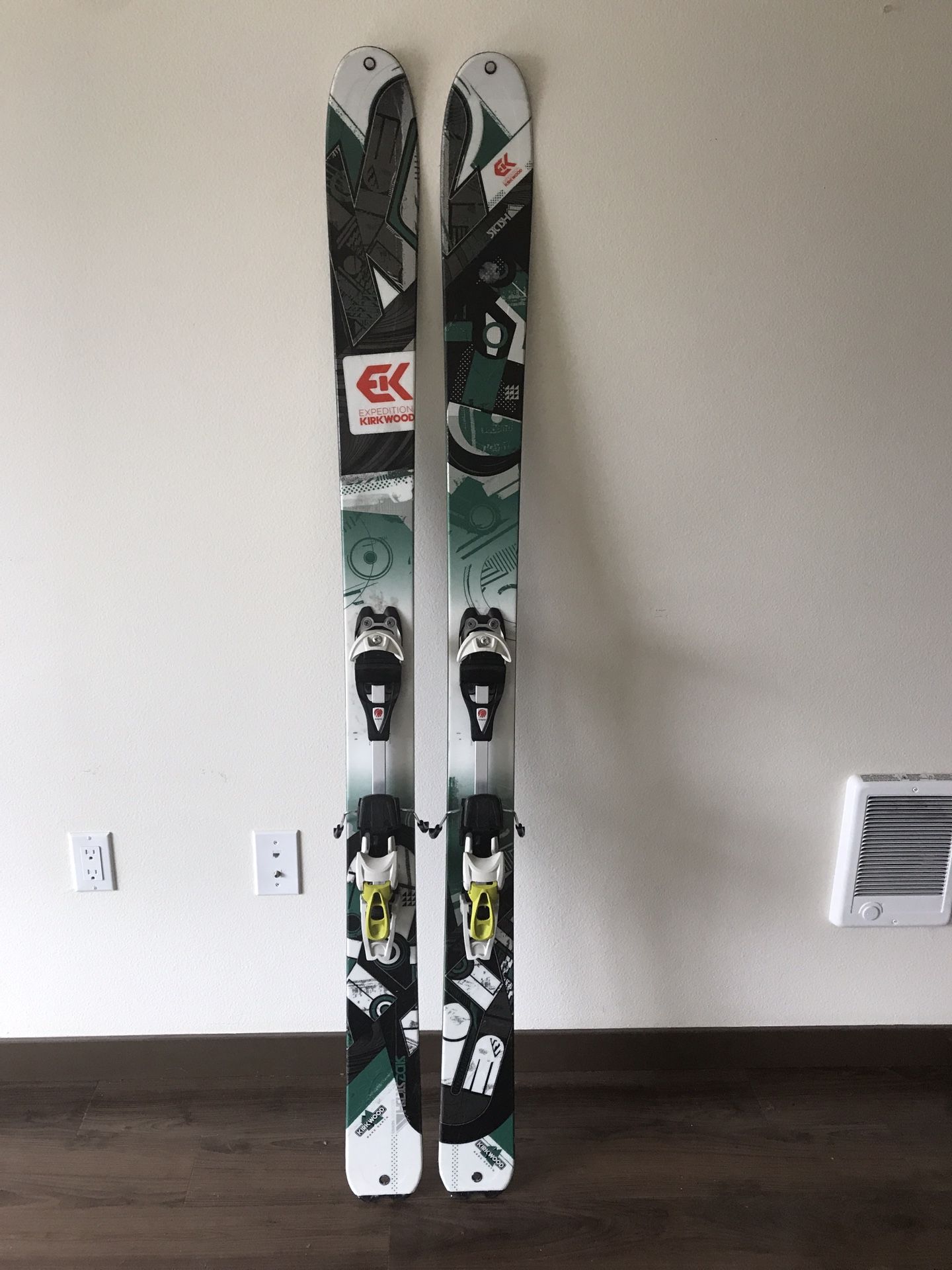 K2 Sidestash skis with Fritschi touring bindings and skins for Sale in ...