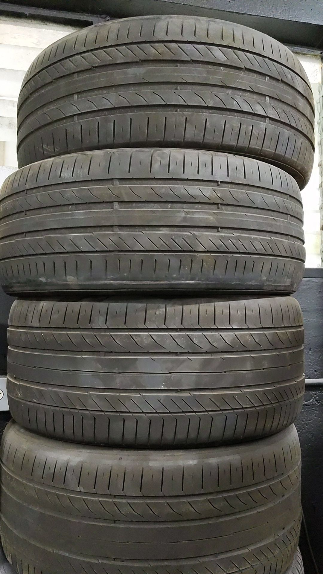 255/40/21 & 285/35/21 Continental ContiSport Tires Used for Sale in ...