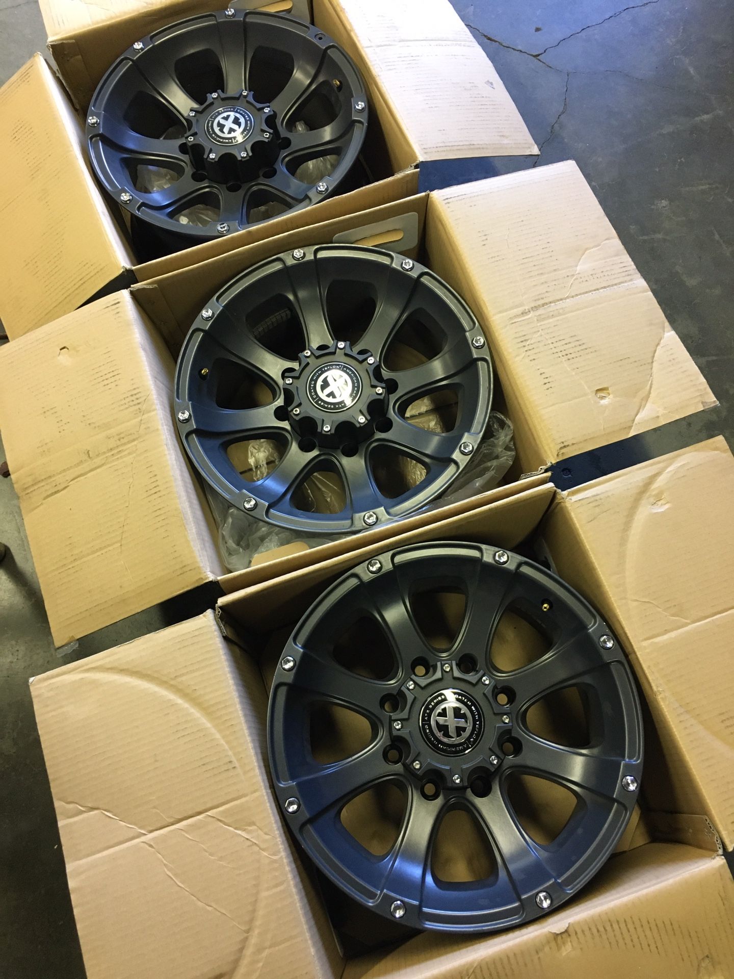 American Racing AX 188, 18x9, 8x180 8-lug, Teflon Coated Wheels for ...