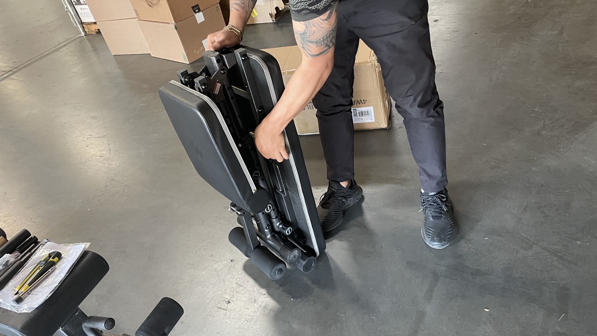 KURONO 90° Adjustable Weight Bench Workout Bench, 800 LB Heavy Duty Incline Decline Bench for ...