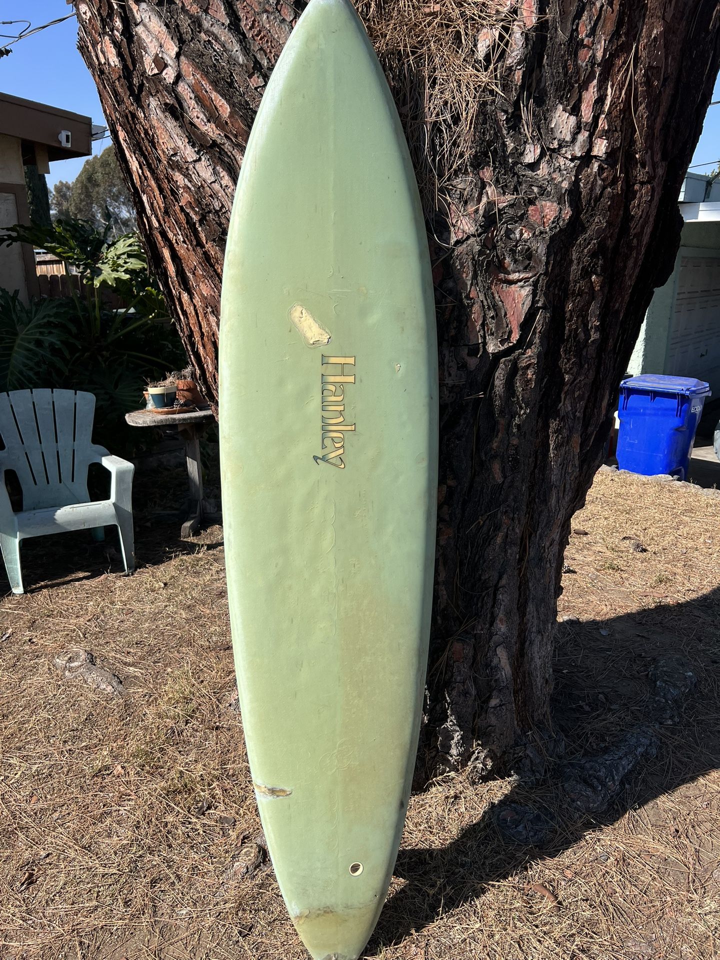 Hanley surfboard 70s needs a little help $70 Comes With Vintage Rainbow ...