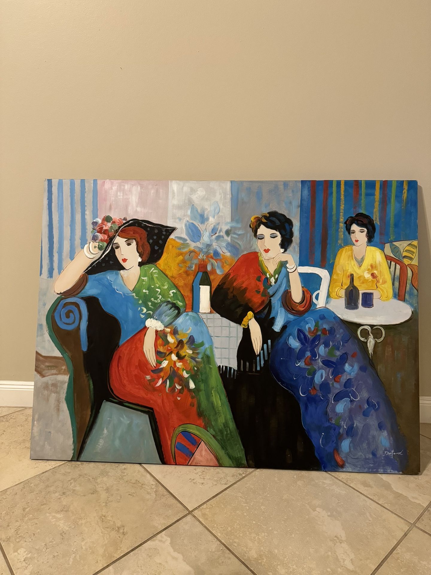 Three Ladies Colorful Acrylic Painting for Sale in Jupiter, FL - OfferUp