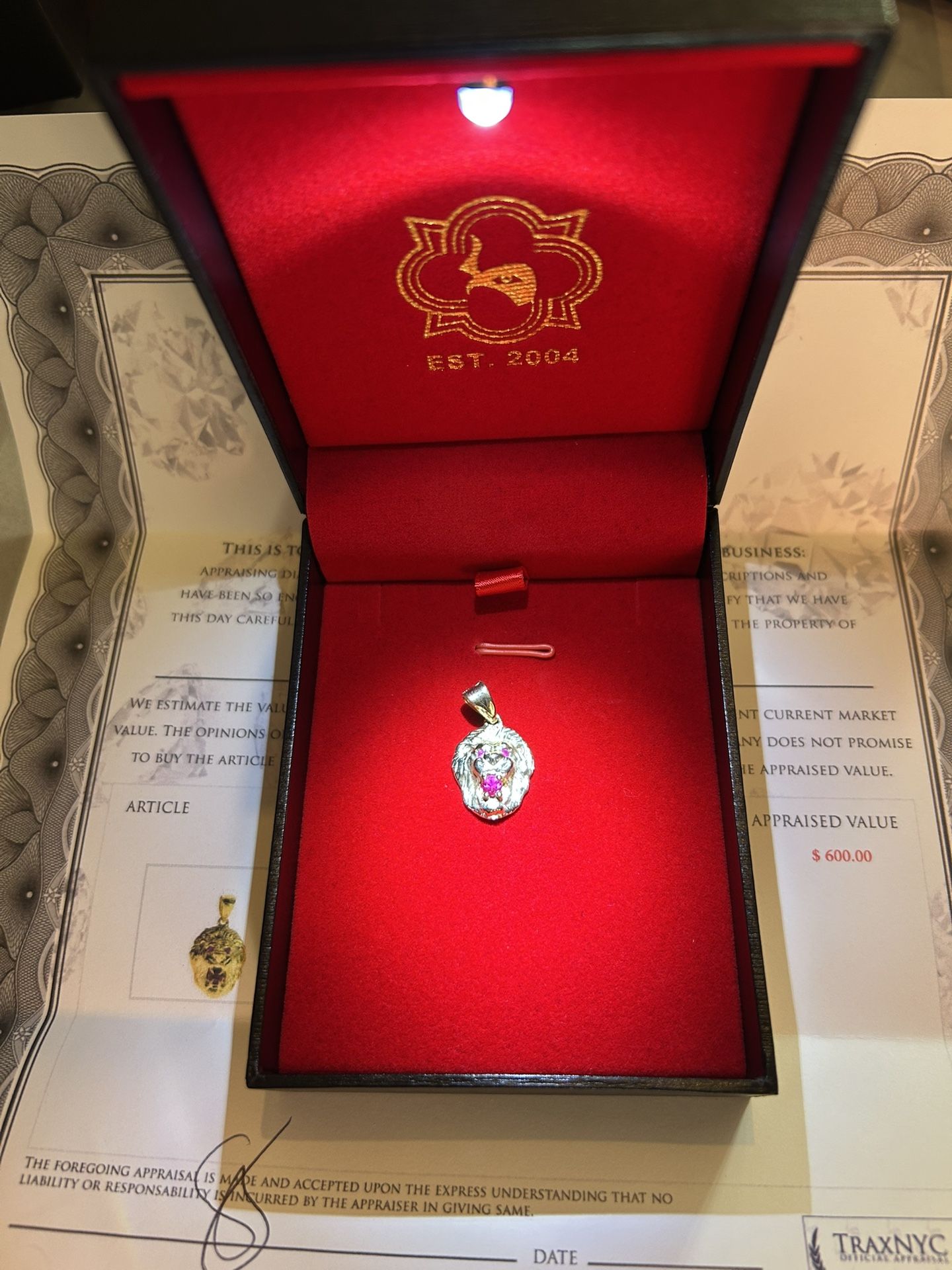 Stunning 10k Yellow Gold & Ruby Pendant - Appraised at $600! for Sale ...