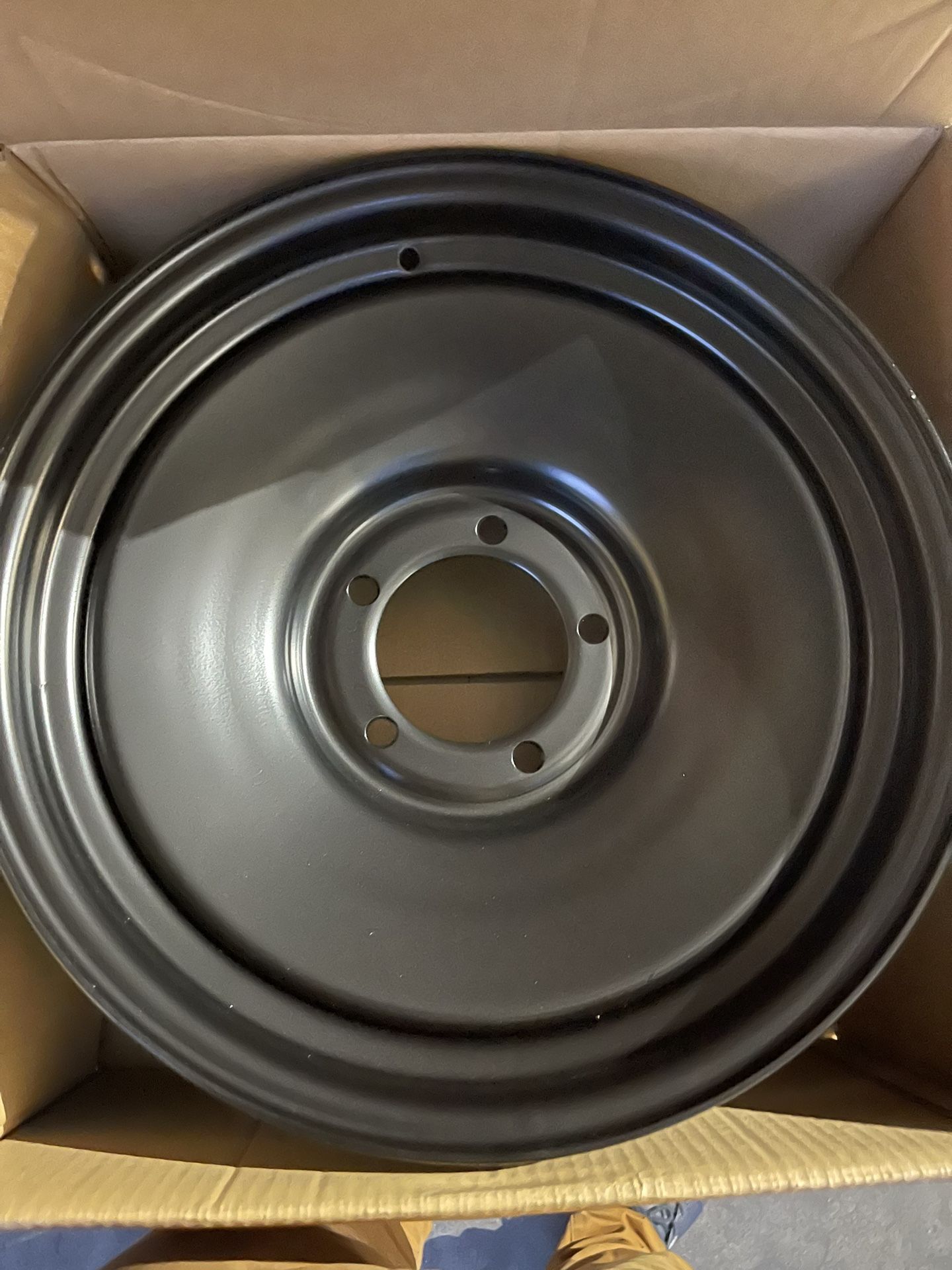 Set Of Four Rat Rod Us Wheel Steel Truck Rims 17x8 5x5.5 Bolt Pattern 0 Offset 4.5 Inch ...