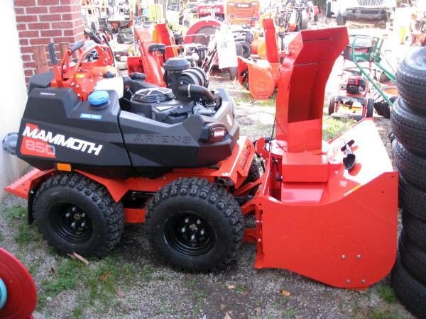 ARIENS Mammoth 850 New Ride-On SnowBlower with Snow Blower Attachment ...