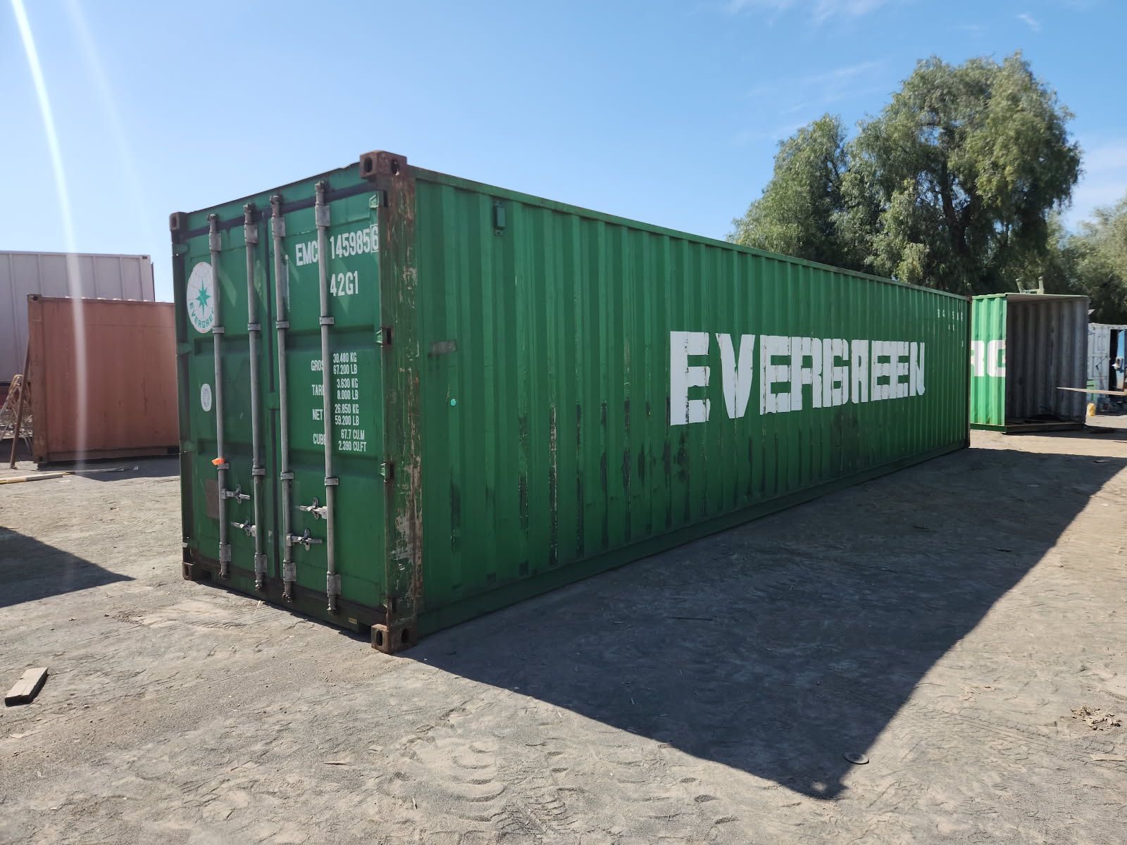 Green Container 40ft for Personal Storage! - COD Available! for Sale in ...