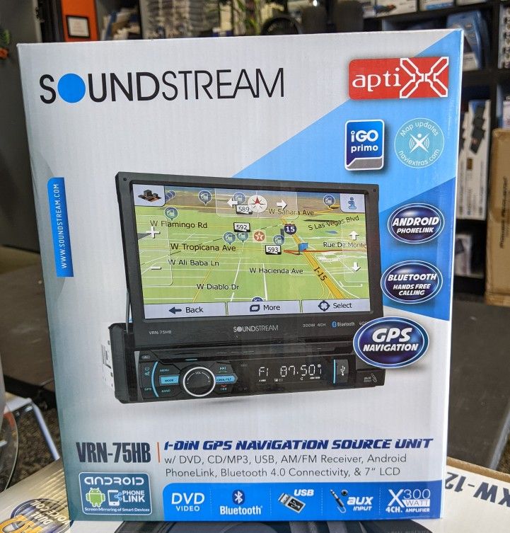 SOUNDSTREAM 1-DIN CAR STEREO WITH GPS for Sale in Cty Of Cmmrce, CA ...