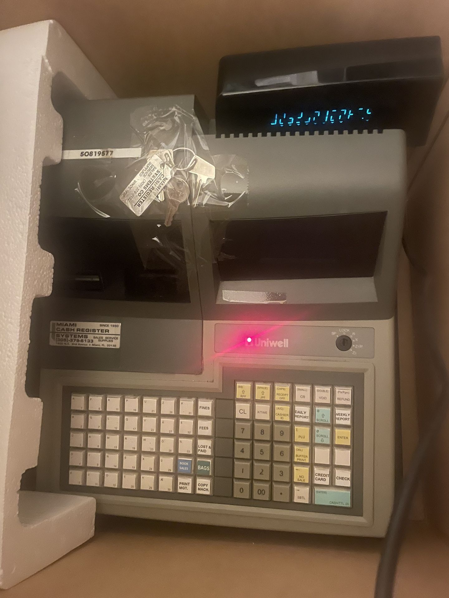 Uniwell EX-570 Cash Register for Sale in Sunny Isles Beach, FL - OfferUp