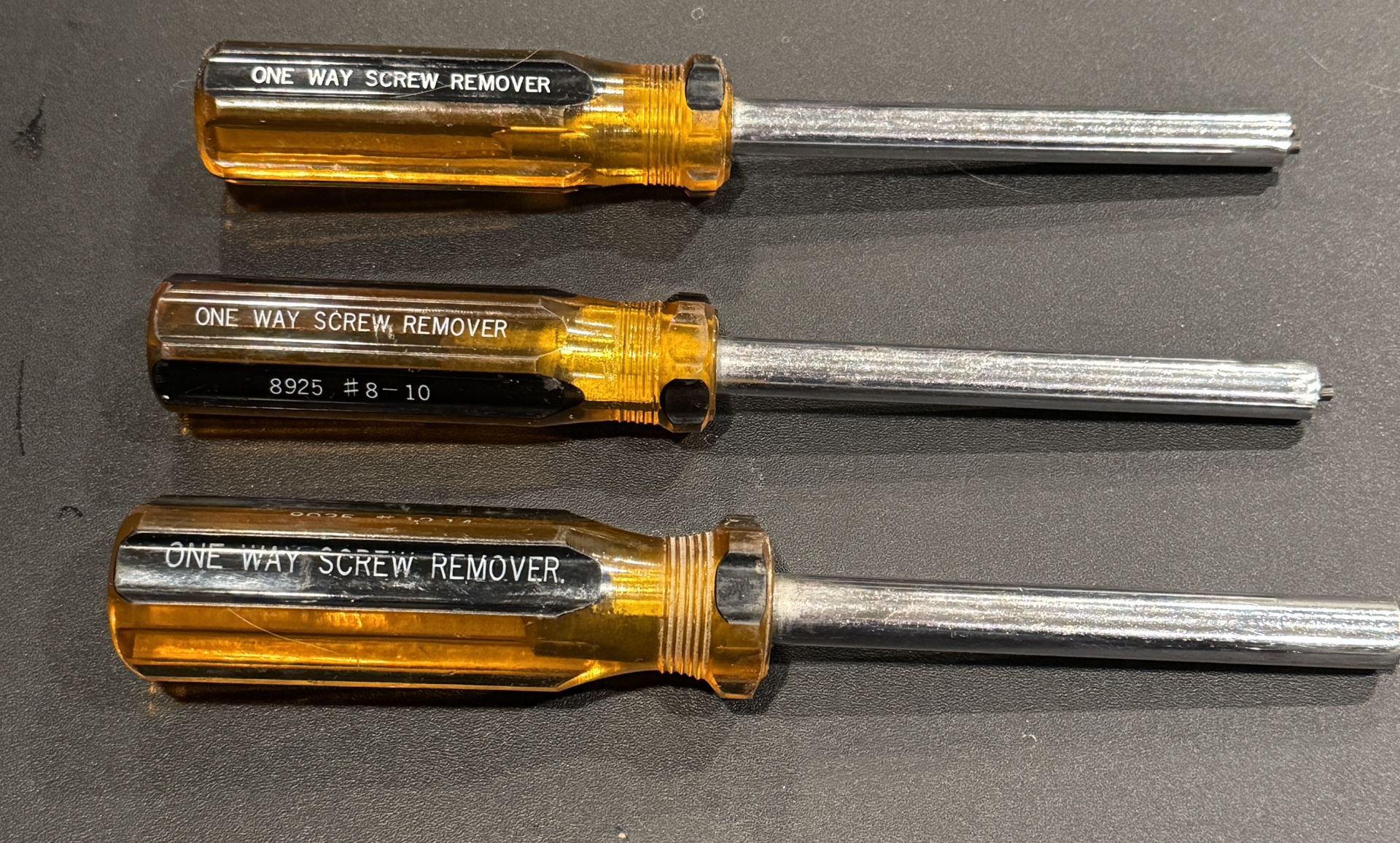 Jacknob One-Way Screw Remover Set of 3 Different Size Removers ...