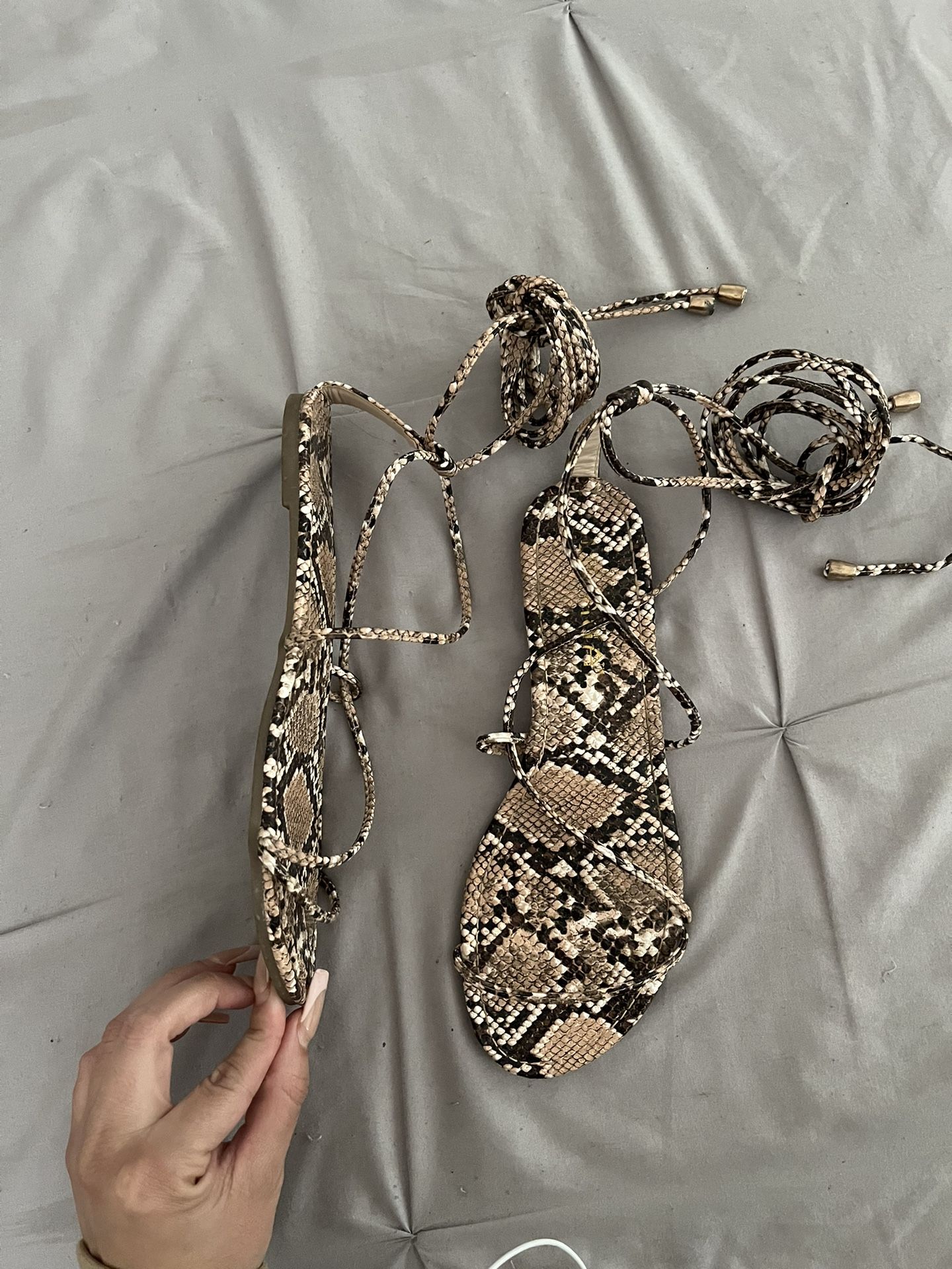 Snake Print Strappy Sandals / Size 7 for Sale in Huntington Park, CA ...