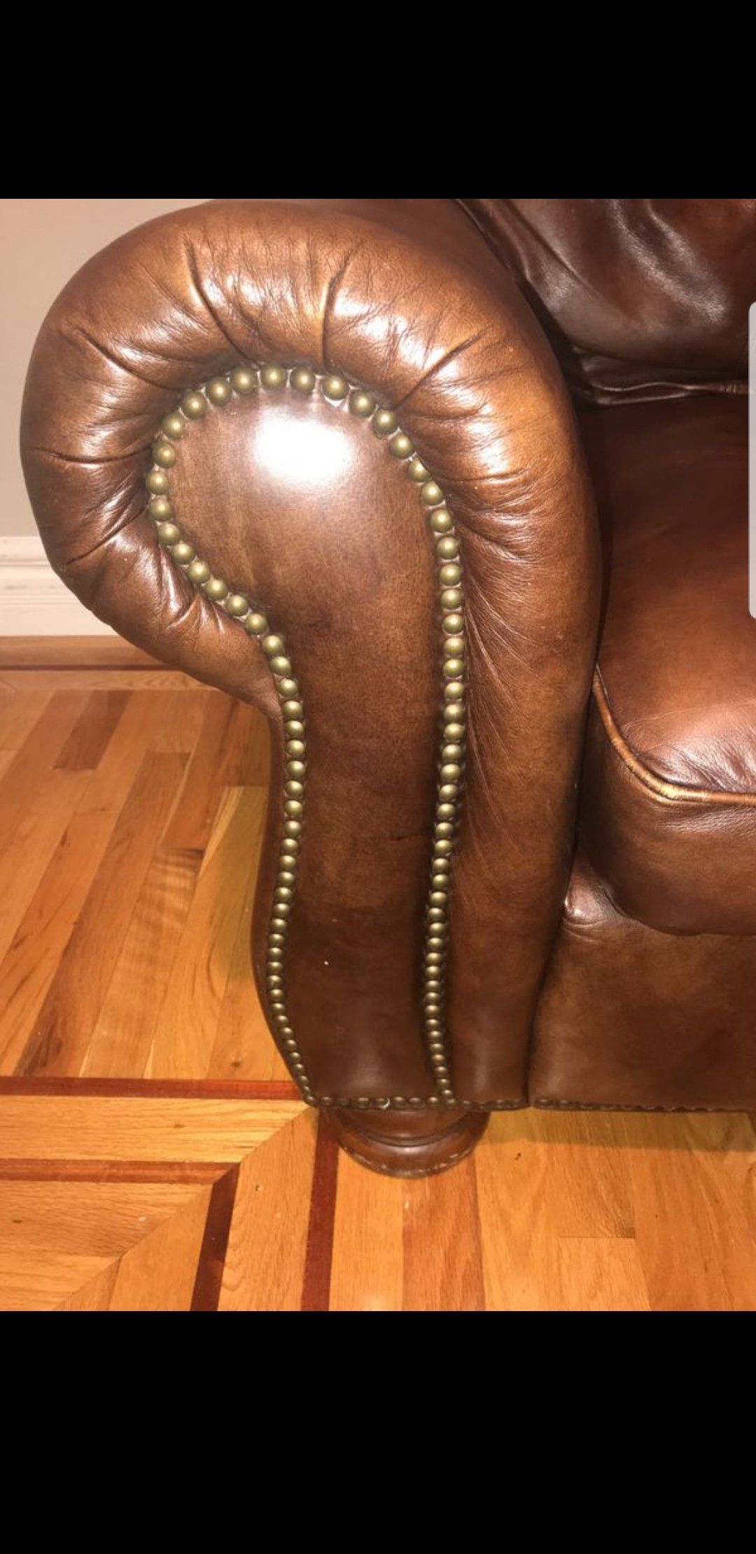 Thomasville Benjamin Leather Sectional Sofa | Cabinets Matttroy