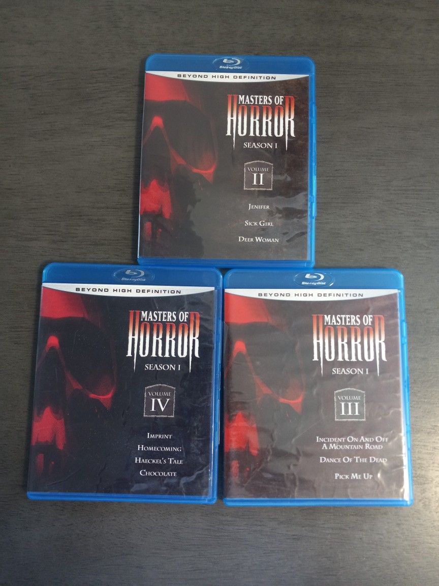 Masters Of Horror Season 1 Volume 2-4 Like New DVD Blue Ray for Sale in San Jose, CA - OfferUp