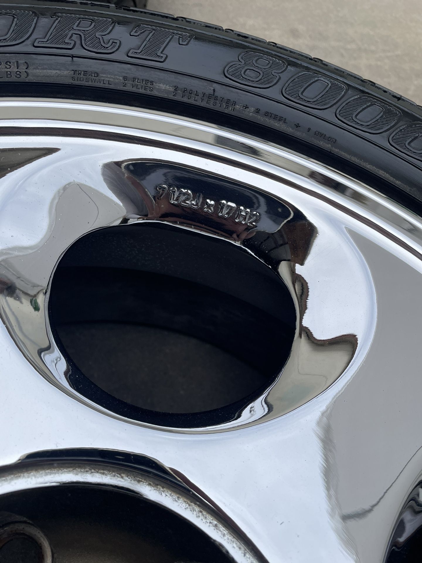 AZEV wheels & tires type B 17x7.5 Chrome for Sale in Norwalk, CA - OfferUp