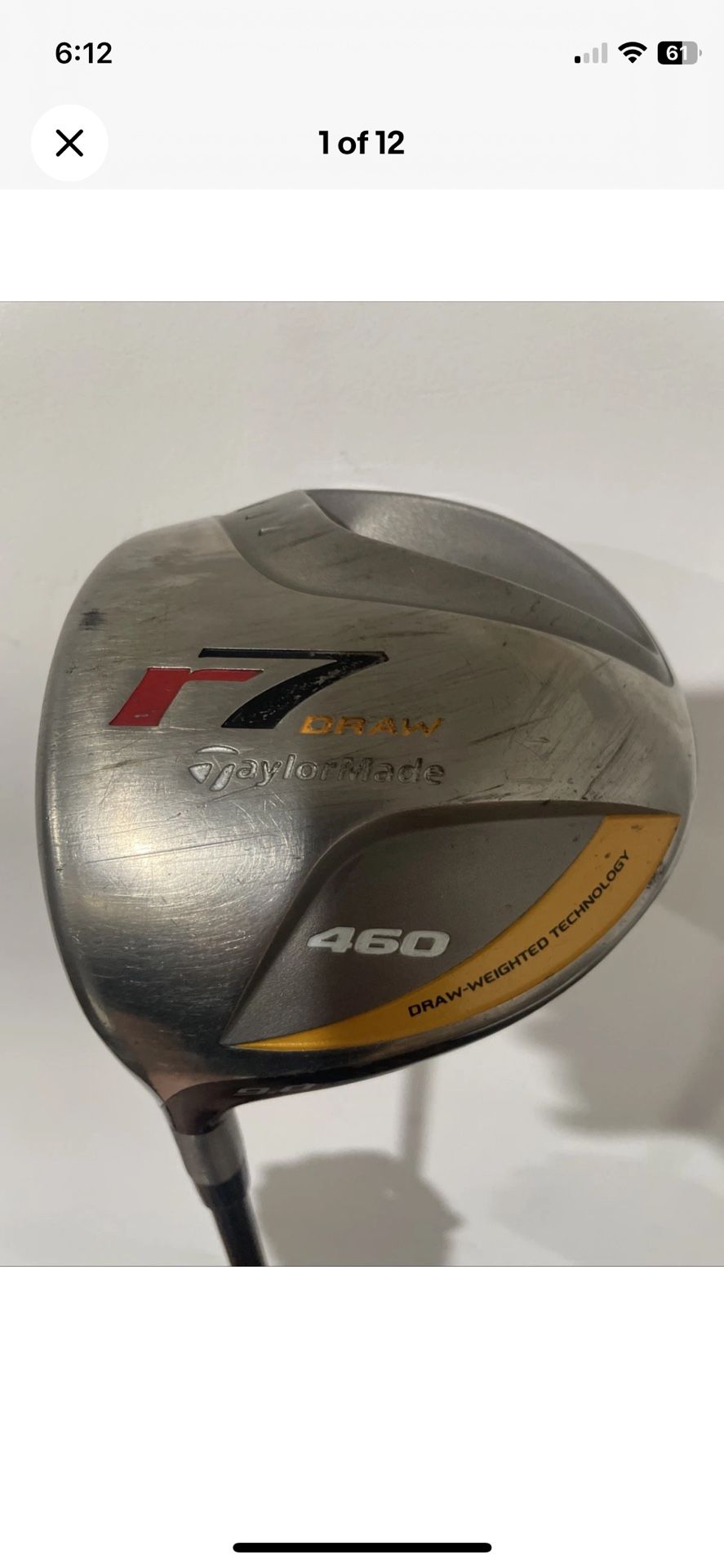 TaylorMade R7 460 Draw Driver 9° Graphite REAX 55 – Left Hand – Used ...