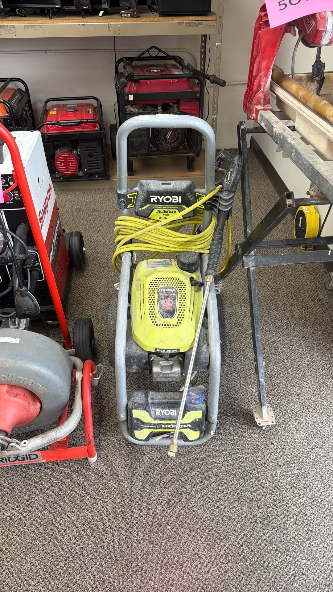Ryobi 3300 PSI 2.5 GPM Cold Water Gas Pressure Washer With Honda GCV ...