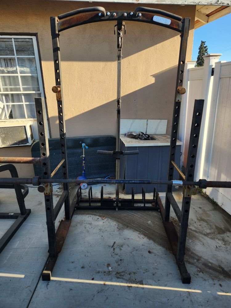 Marcy Squat Rack Cable Machine Barbell for Sale in Bellflower, CA - OfferUp
