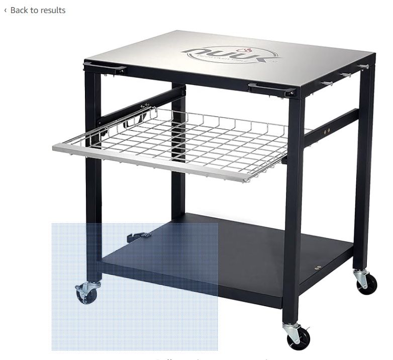 Double-Shelf Movable Outdoor Pizza Oven Table for Sale in Rancho ...