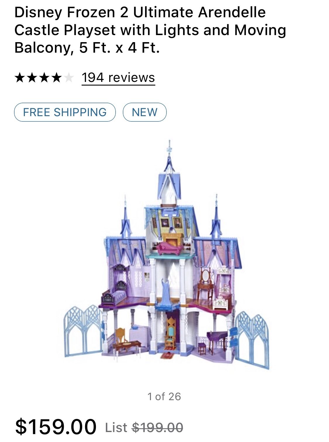 Disney Frozen 2 Ultimate Arendelle Castle Playset with Lights and ...