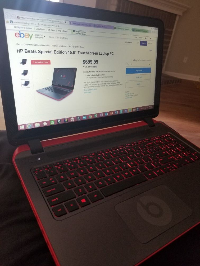 Hp Beats Special Edition With Red