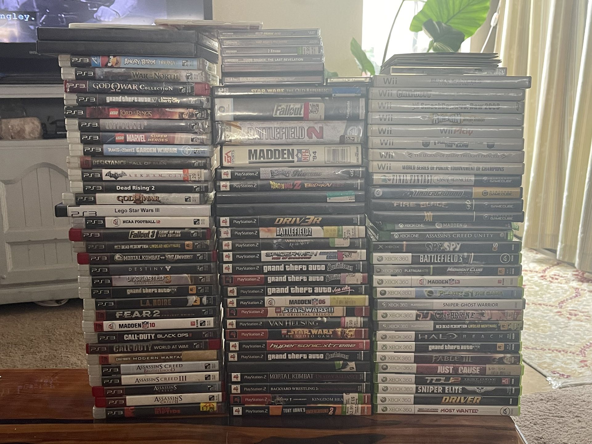 102 Video Game Lot Ps1 2 3 4 Xbox 360 One Wii Game Cube Pc Variety for ...