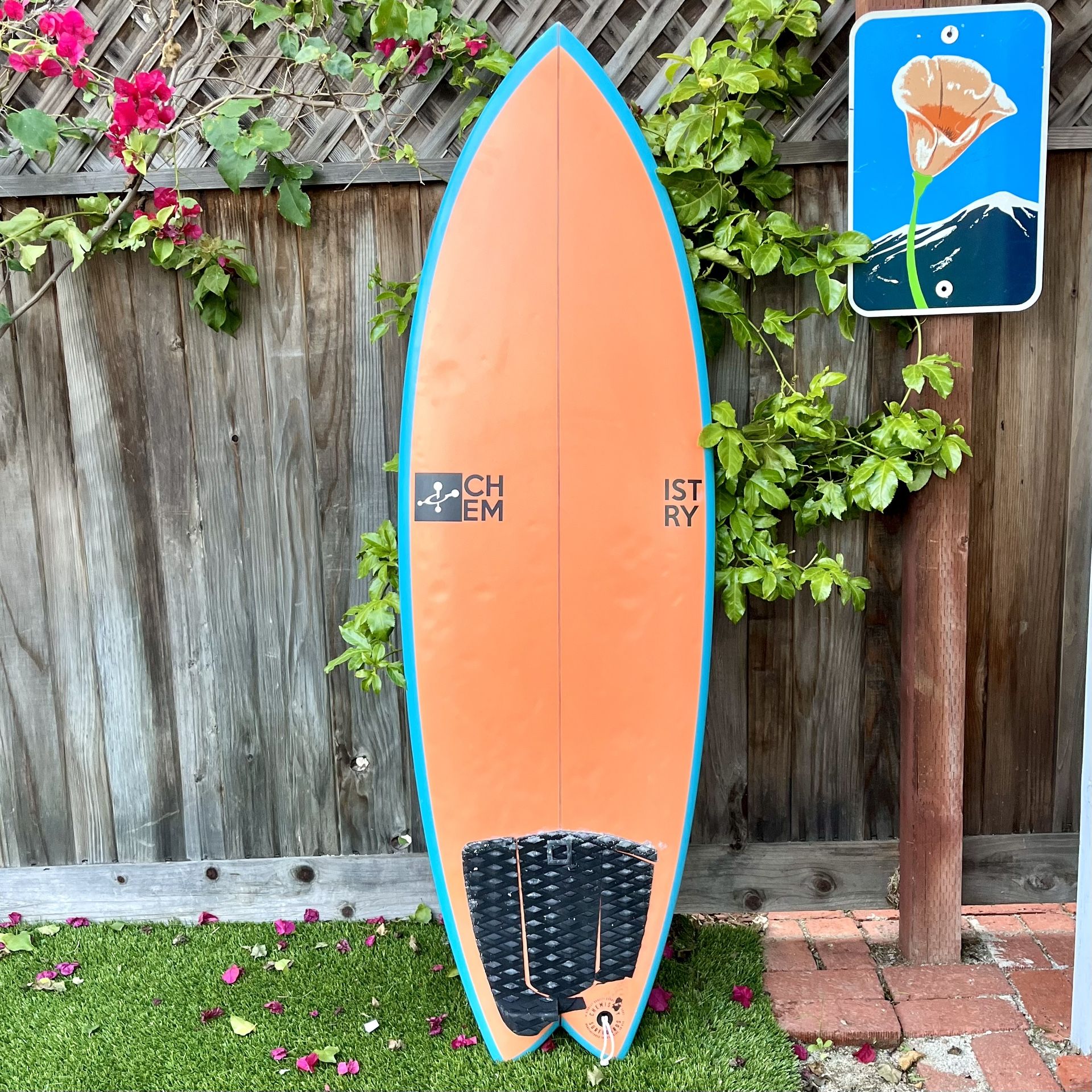 5’4 Chemistry Twin Fin Fish Groveler Surfboard Surf Board (not Lost ...