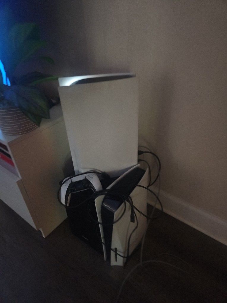 PS5 Disc With One Controller Power Cord Hdmi Cord And 3 Games for Sale ...