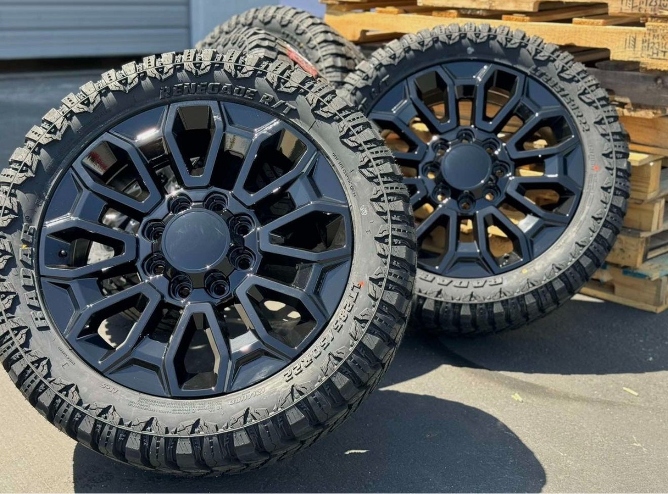 2026 22" Rims Wheels 8x180 GMC Sierra HD Chevy Silverado for Sale in ...