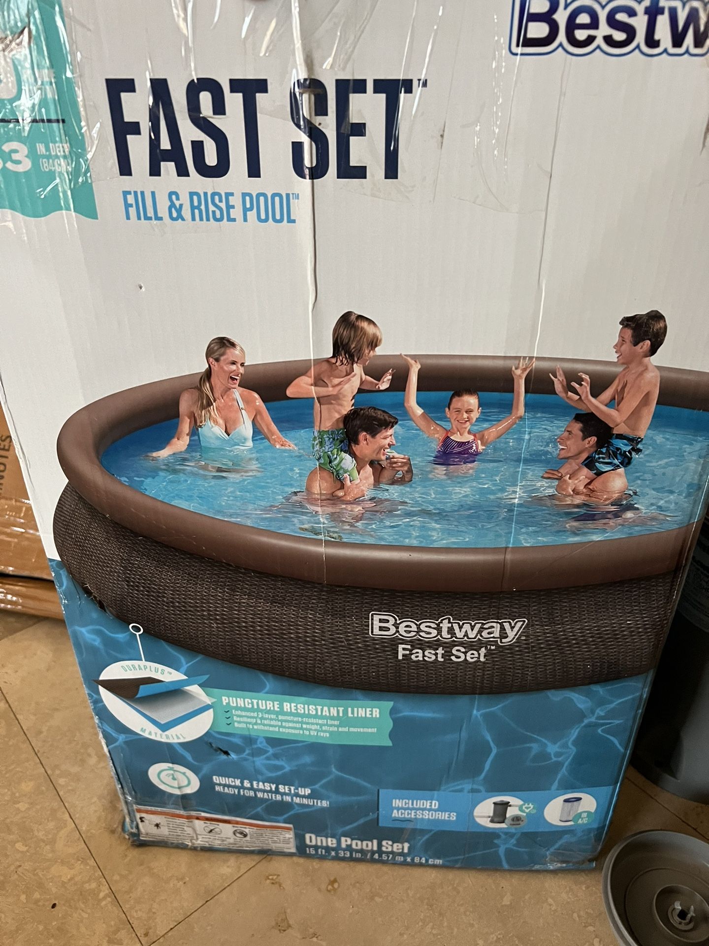 Pool Above Ground Alberca Best way Pool Fast Set for Sale in Mesa, AZ ...