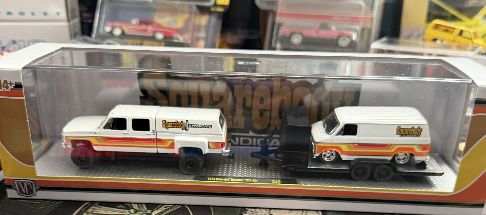 M2 MACHINES ‘74 CHEVY SILVERADO DUALLY & ‘73 CHEVY VAN G10 SQUAREBODY SYNDICATE for Sale in ...