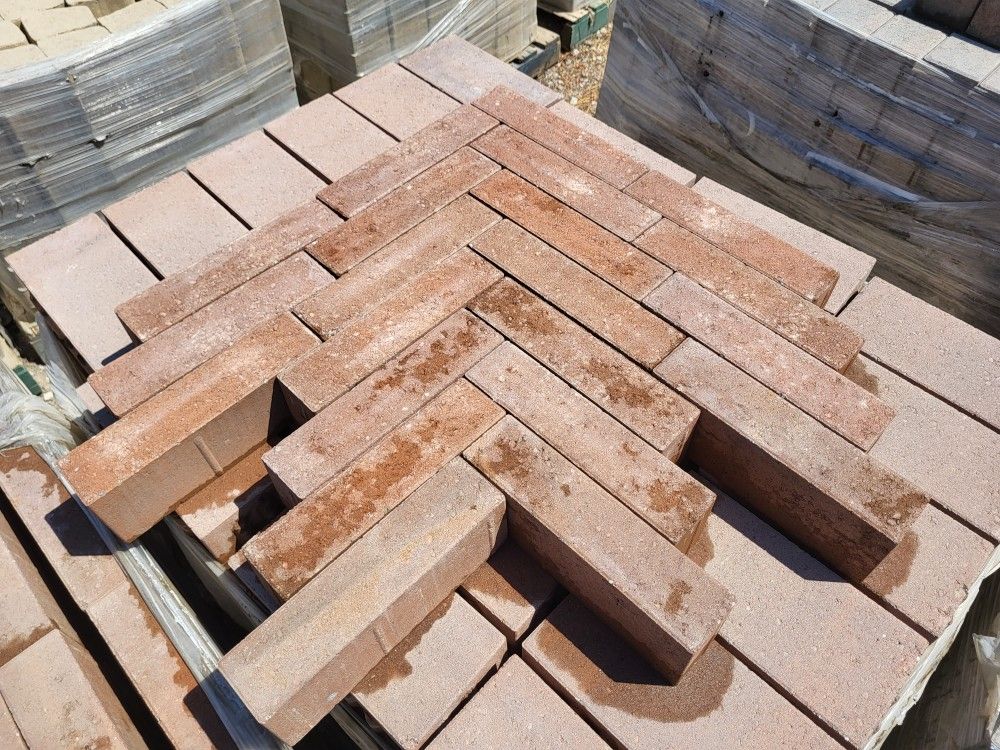 3X12 CEMENT BRICK PAVERS $160 PER PALLET 4"- INCH THICK PAVERS (66 ...