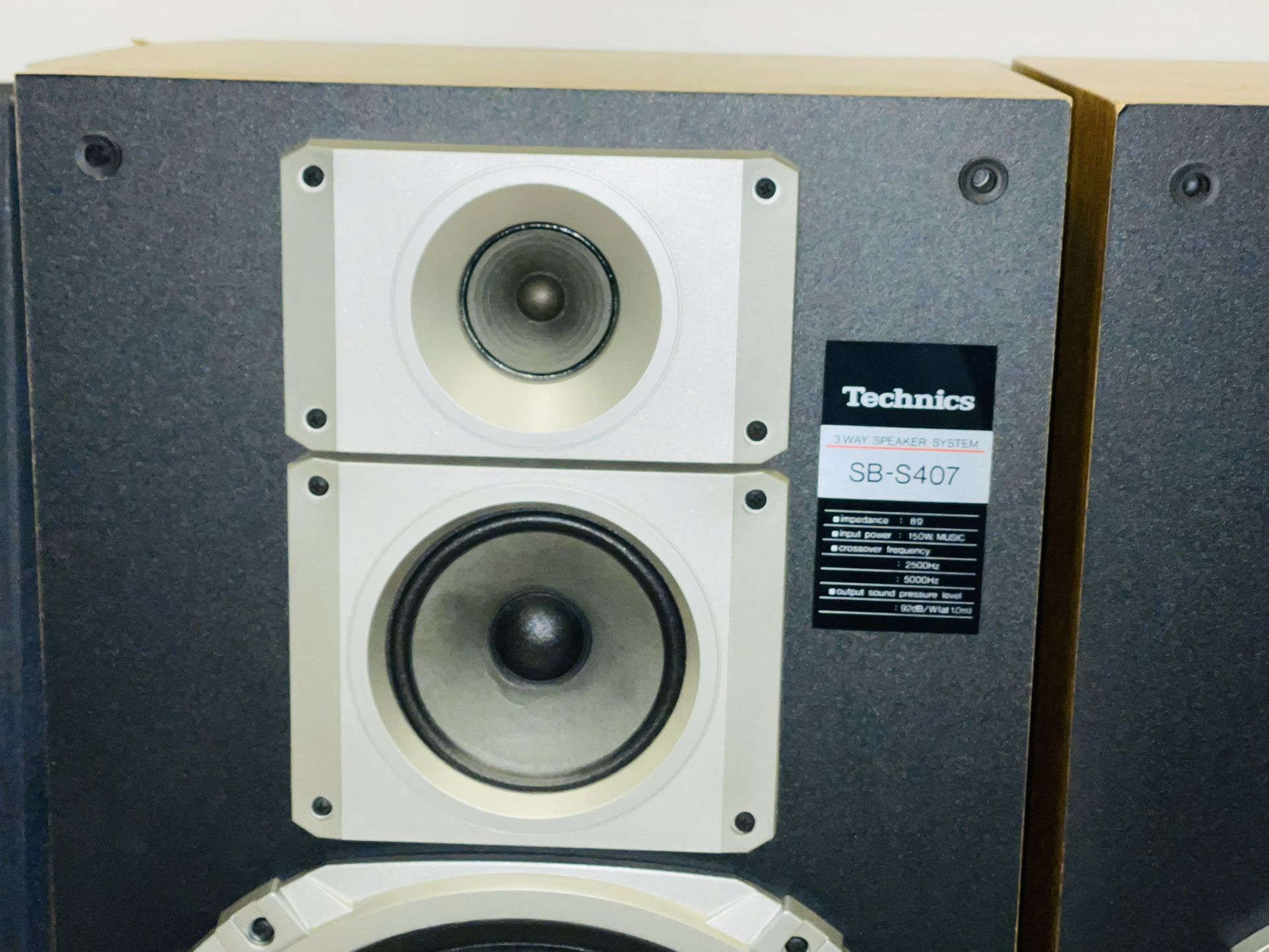 RARE Vintage Technics SB-S407 3-Way 150 Watts 8 Ohm Powerful Floor ...