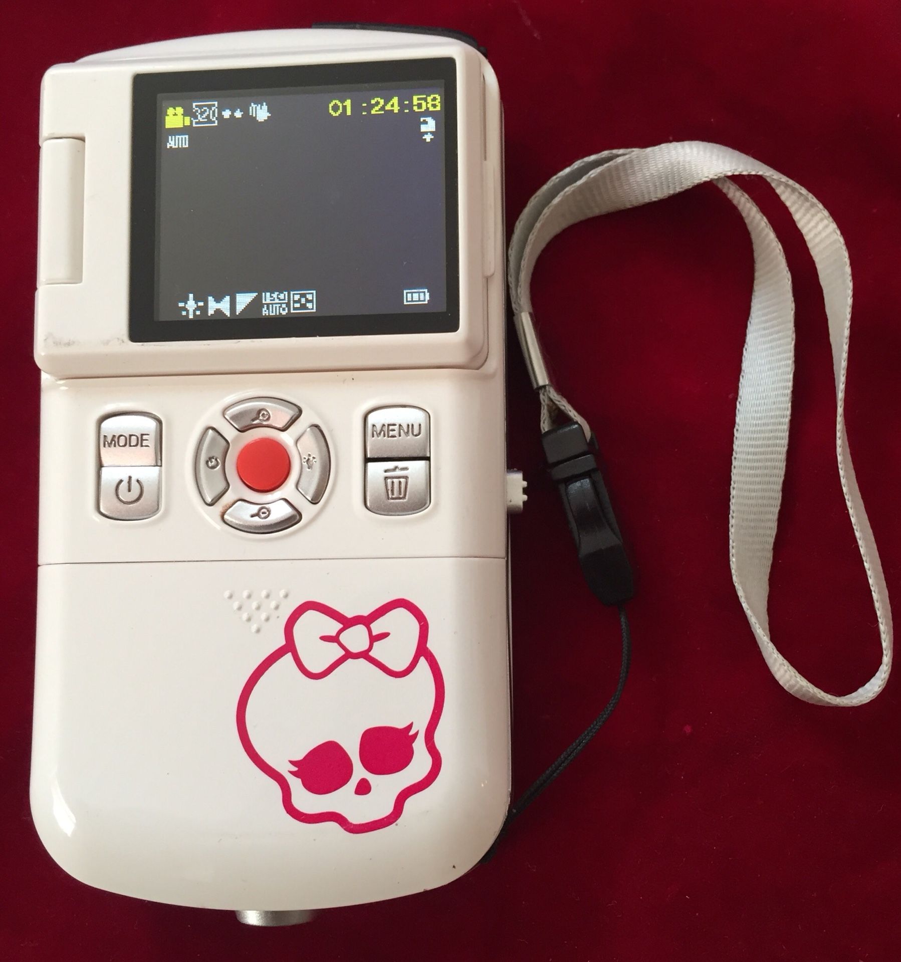 Monster High Camcorder Camera w/ SD Card Flip Screen Carrying Case ...