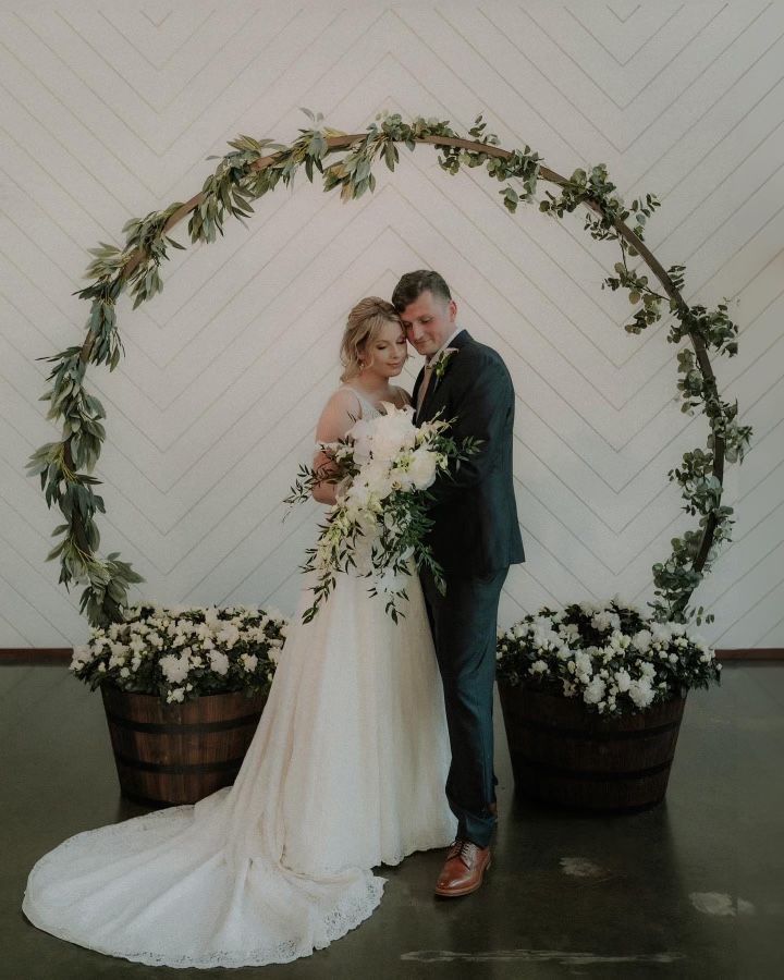 Metal Arch + Custom Made Boxes + Greenery for Sale in Portland, OR ...