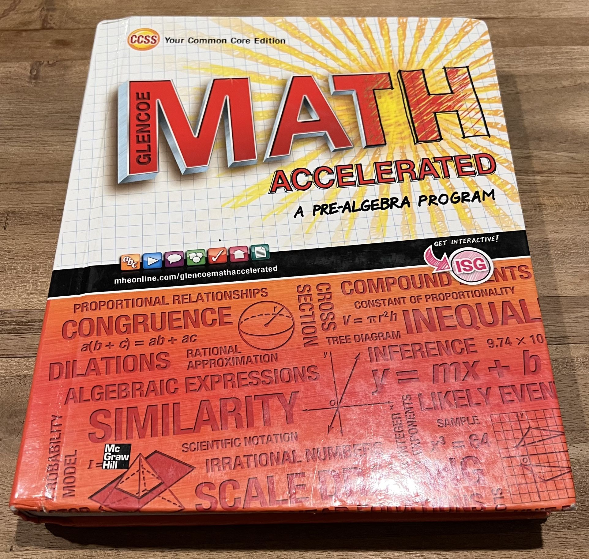 Glencoe Math Accelerated (A Pre-Algebra Program) for Sale in Chino, CA ...
