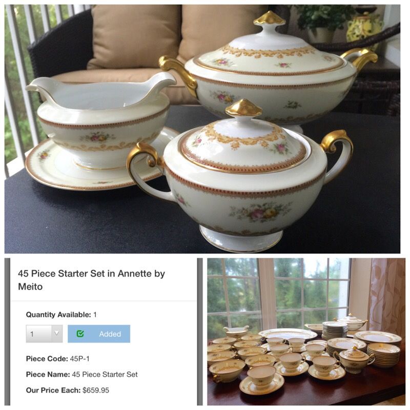Meito China made in Japan "Annette" pattern for Sale in Jacksonville ...