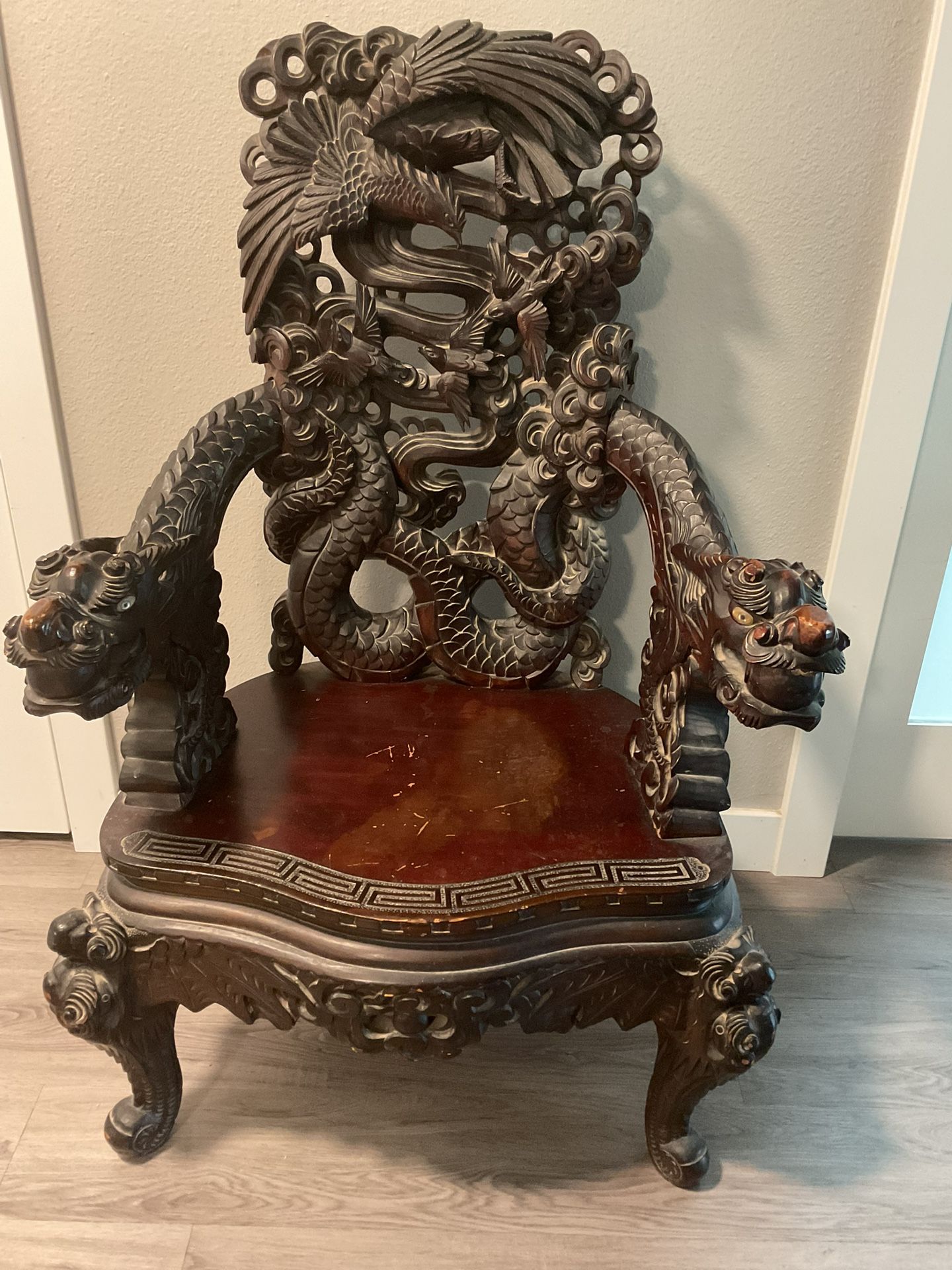 Large Japanese Carved Throne Chair for Sale in Lake Forest, CA - OfferUp