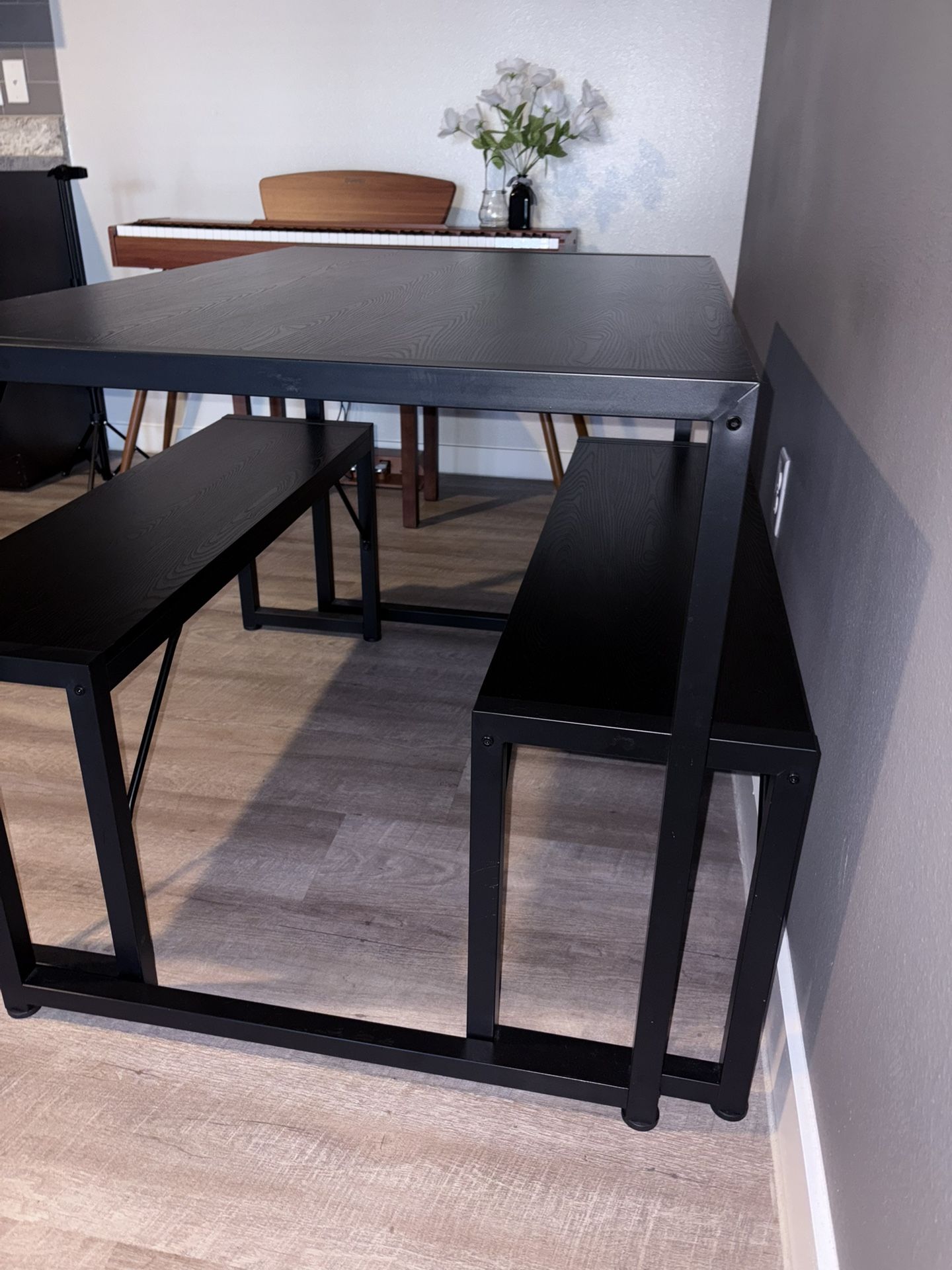 Black Wooden & Heavy Duty Kitchen Table for Sale in San Antonio, TX ...