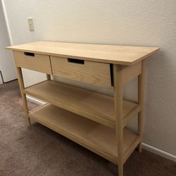 TARGET ENTRYWAY CONSOLE MEDIA TABLE TAN BROWN BEIGE NEUTRAL for Sale in ...