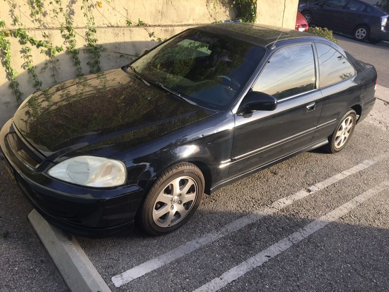 2000 Honda Civic Si Black Stock