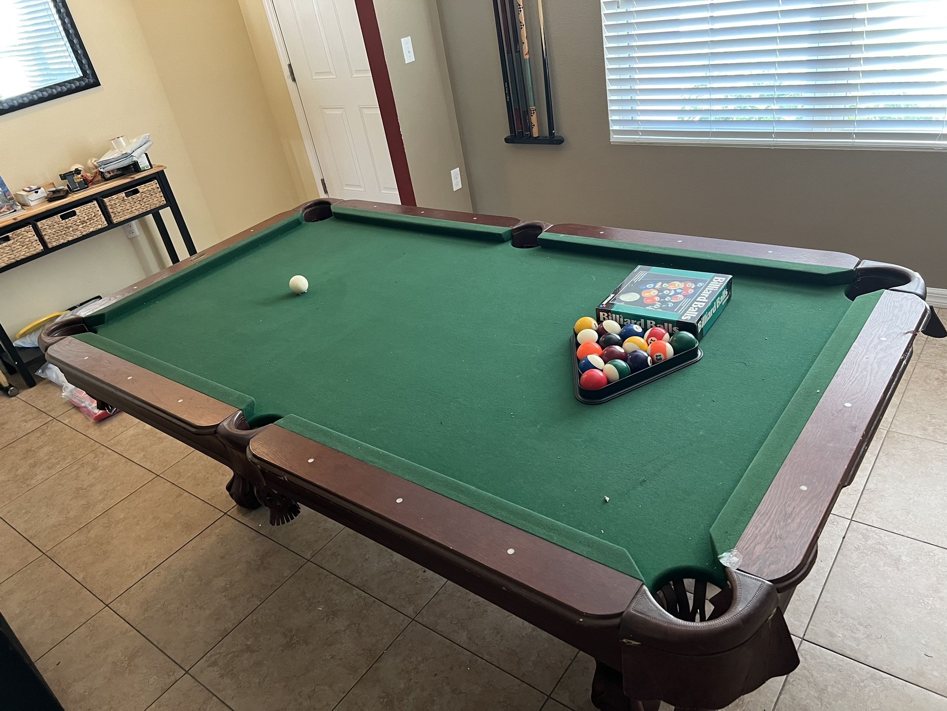 Pool Table, Cues And Accesories for Sale in Spring Hill, FL - OfferUp