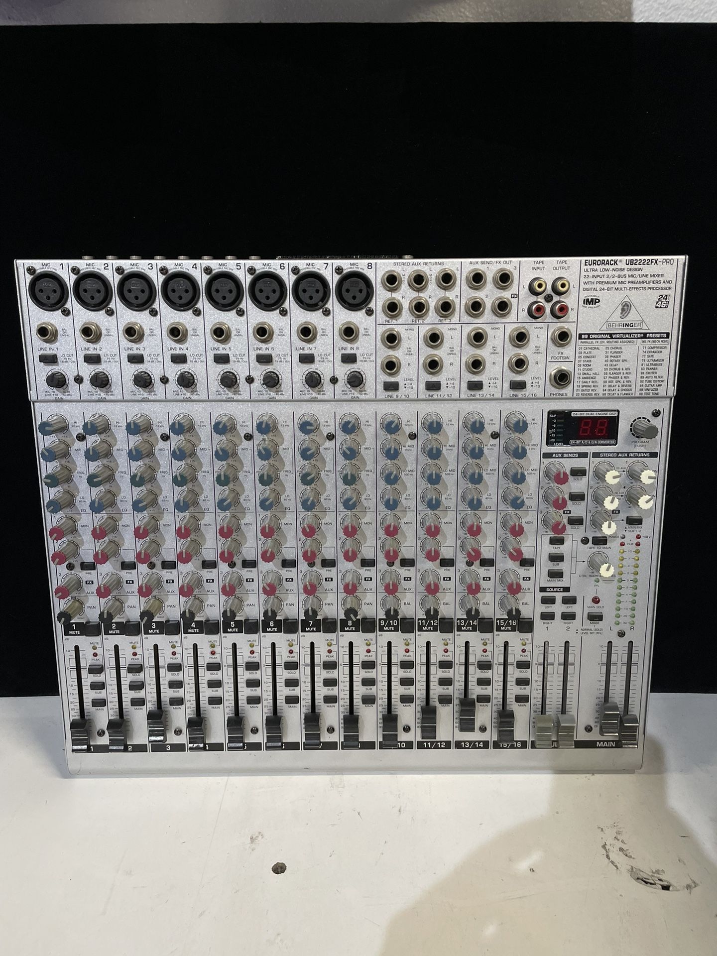 Behringer EuroRack 22-Input Mic/Line Mixer (Read Description- PARTS ...