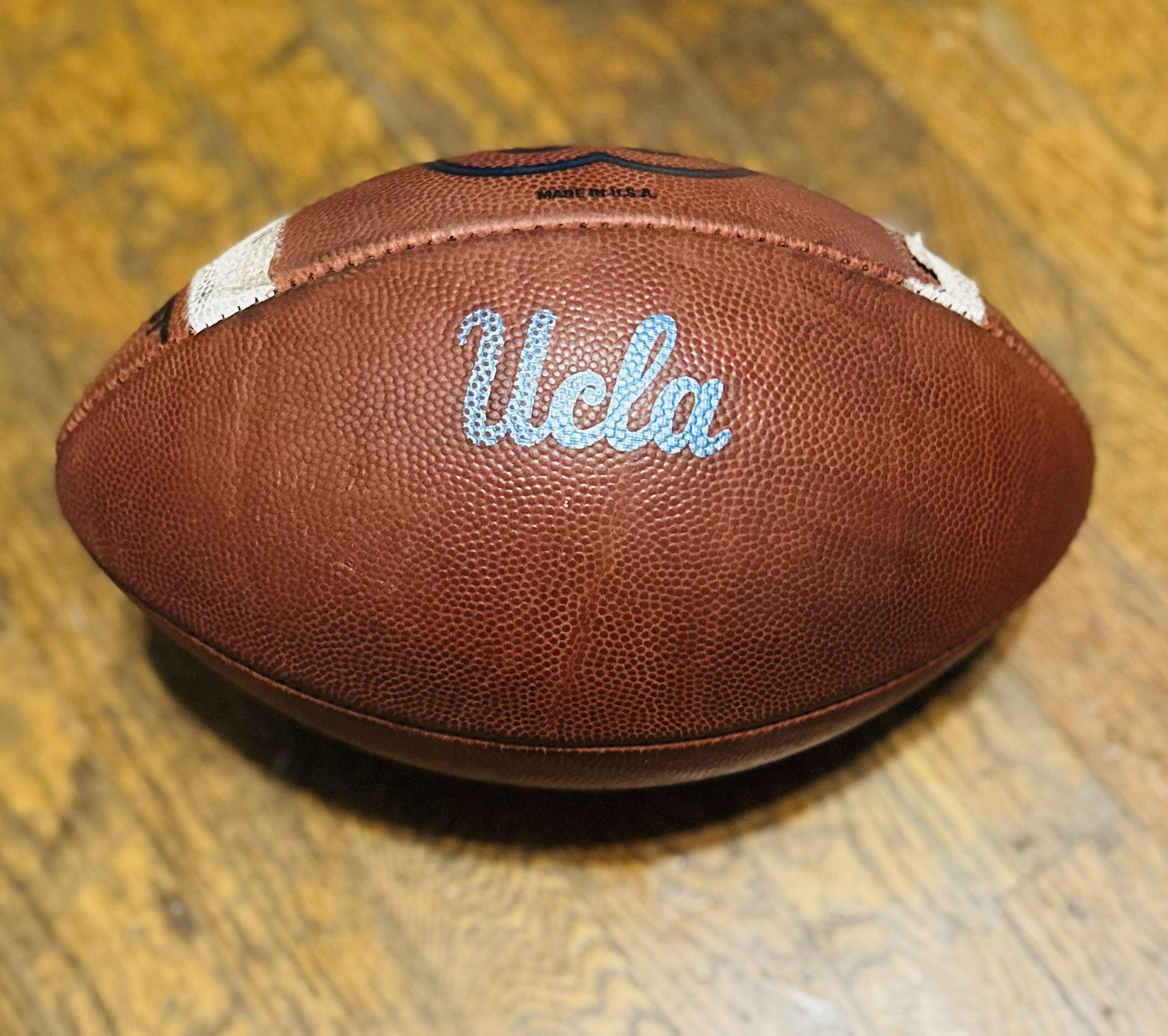 2021 Wilson GST Football NFHS/NCAA Leather UCLA QB Game Prepped Game ...