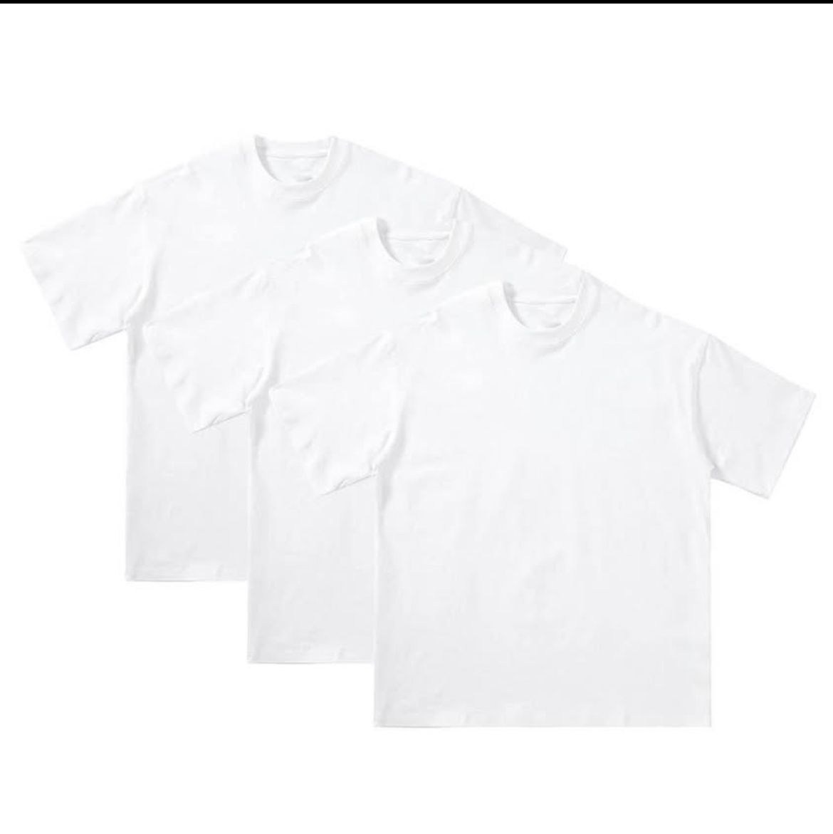 Essential White Tee 3-Pack – Premium Basics Redefined for Sale in ...