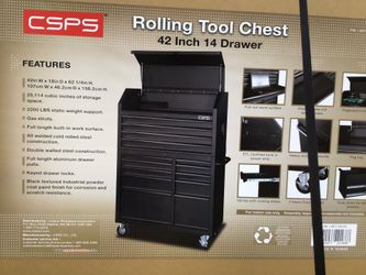CSPS Rolling tool chest 42 14 Drawer Tool box for Sale in Chula Vista CA OfferUp