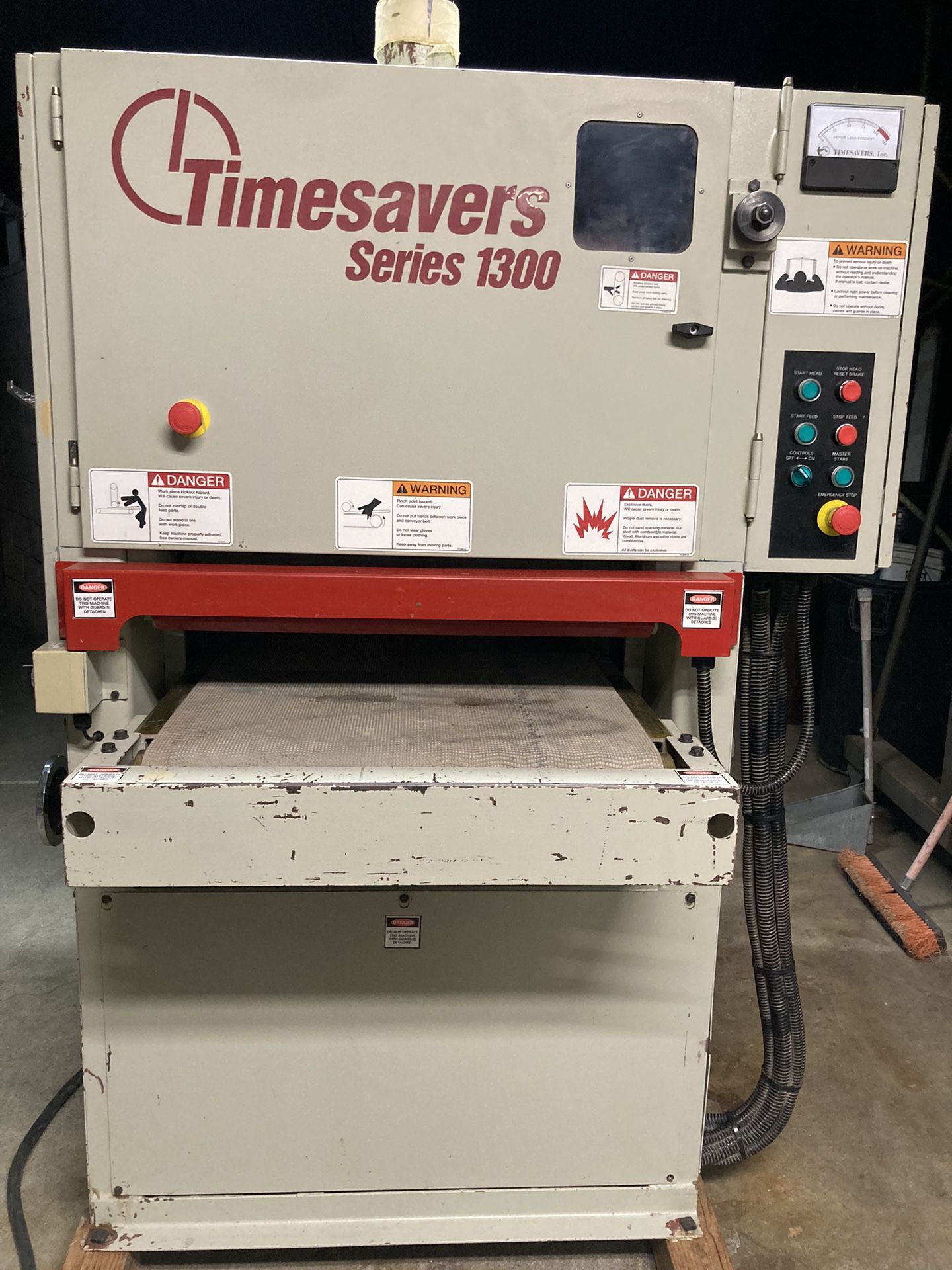 Timesaver 25” Wide Belt Sander Wood/Resin 10HP 230 3PH MDL. 113-12-1 ...